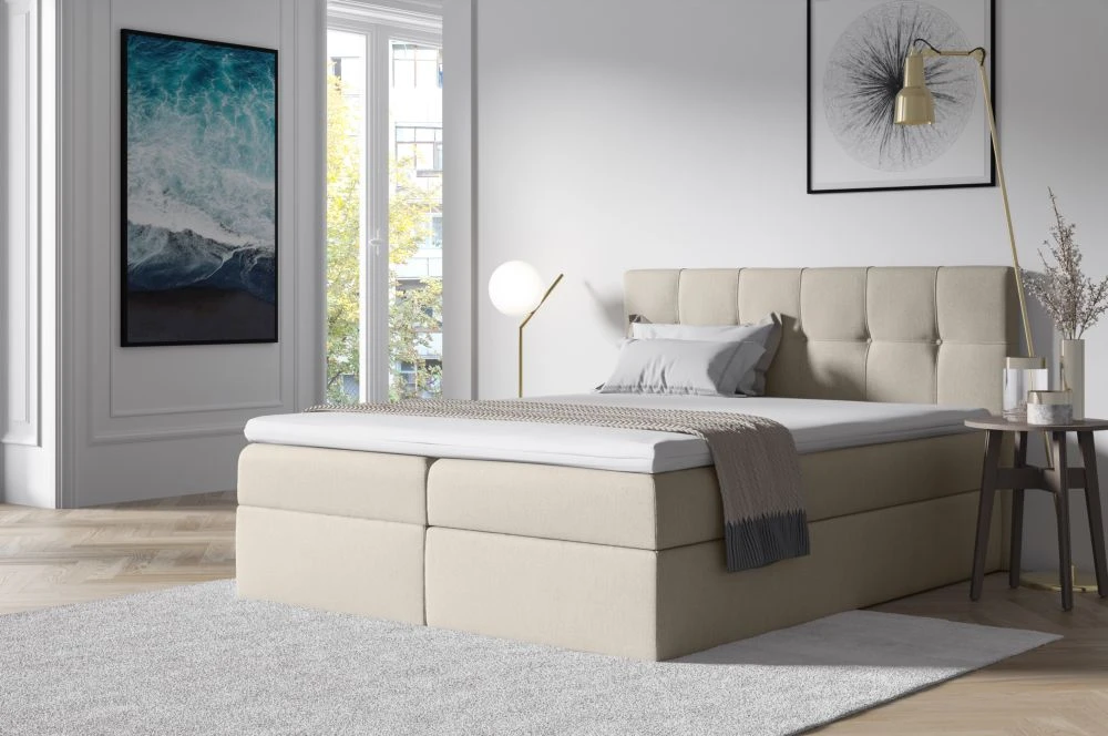 Boxspring postel Empire 160x200 cm - výběr barev | Aza nábytek